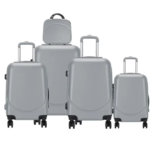 Set Valixhe, Plasike, Silver, 5 Pjesë