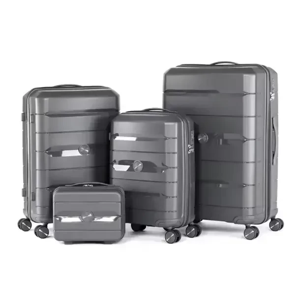 Set Valixhe, Plastike,4 copë, Grey