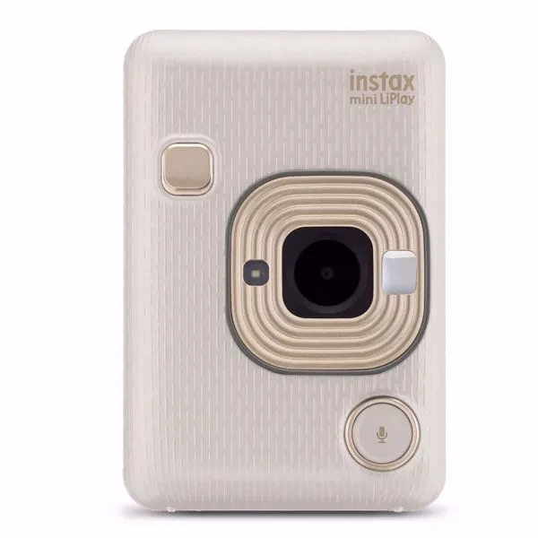 Instax Hybrid Instant Camera and Printer, Bluetooth, Blush Gold, LiPlay