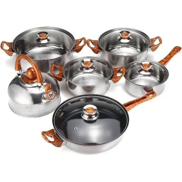 Set Tenxhere, Çelik Inox, 12 Pjesë