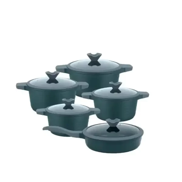 Set Tenxhere Granit, 6 Pjesë, Green, Kala-076