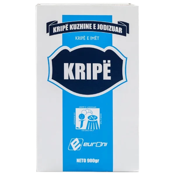 Kripë Kuzhine e Jodizuar, Euroni, 900 GR.