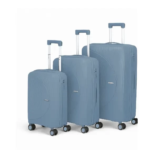 Set Valixhe 3 Copë, Plastikë, Blue PP74