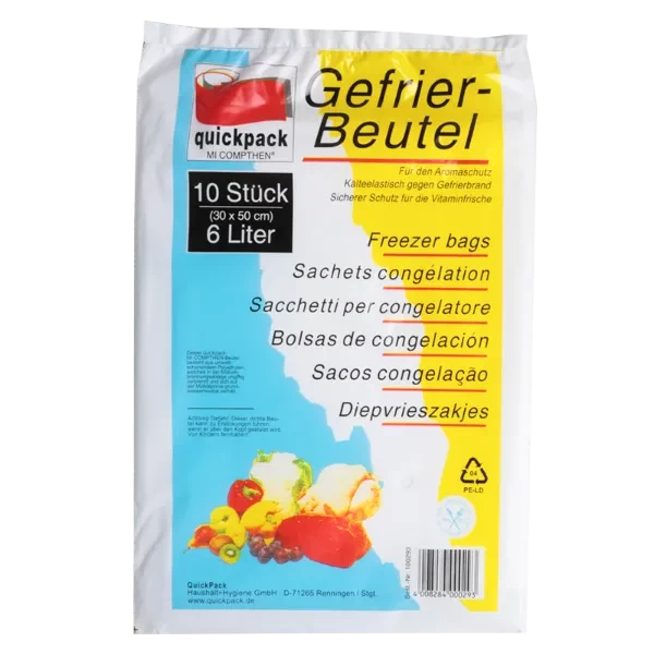 Qese për Friz, Quickpack, 6L-10Cp