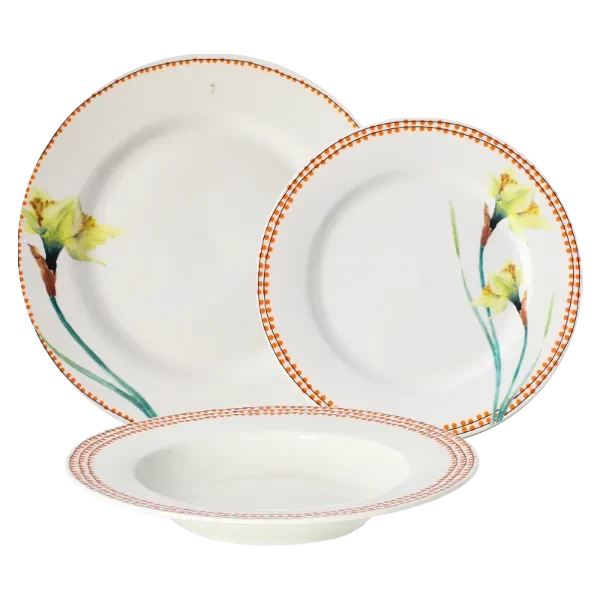 Set Pjata, Porcelani, 18 Pjesë, 6 Persona