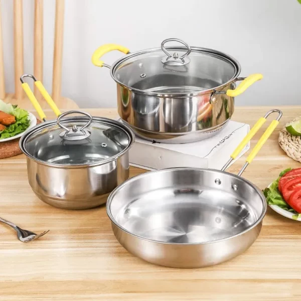 Set Tenxhere, Çelik Inox, 6 Pjesë