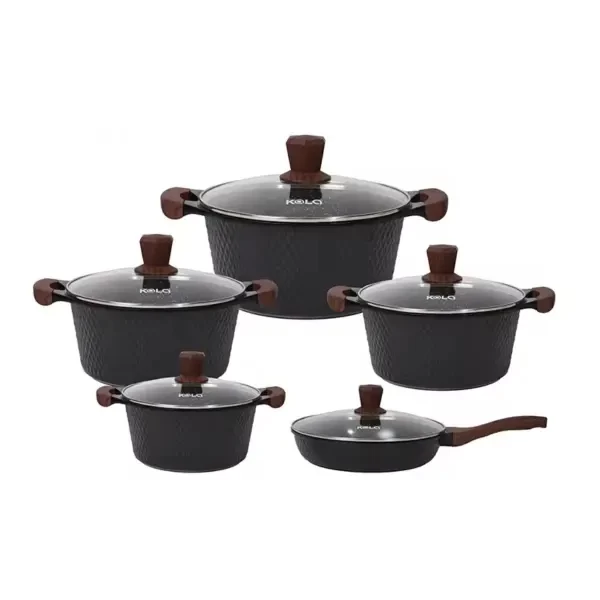 Set Tenxhere Granit, 10 Pjesë, KALA-022, të Zeza